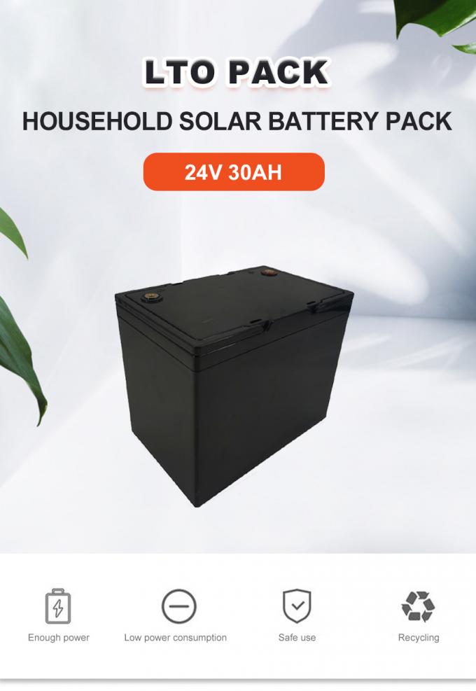 Home Solar System LTO Battery Pack 24V 30Ah Lithium Titanium Oxide ...