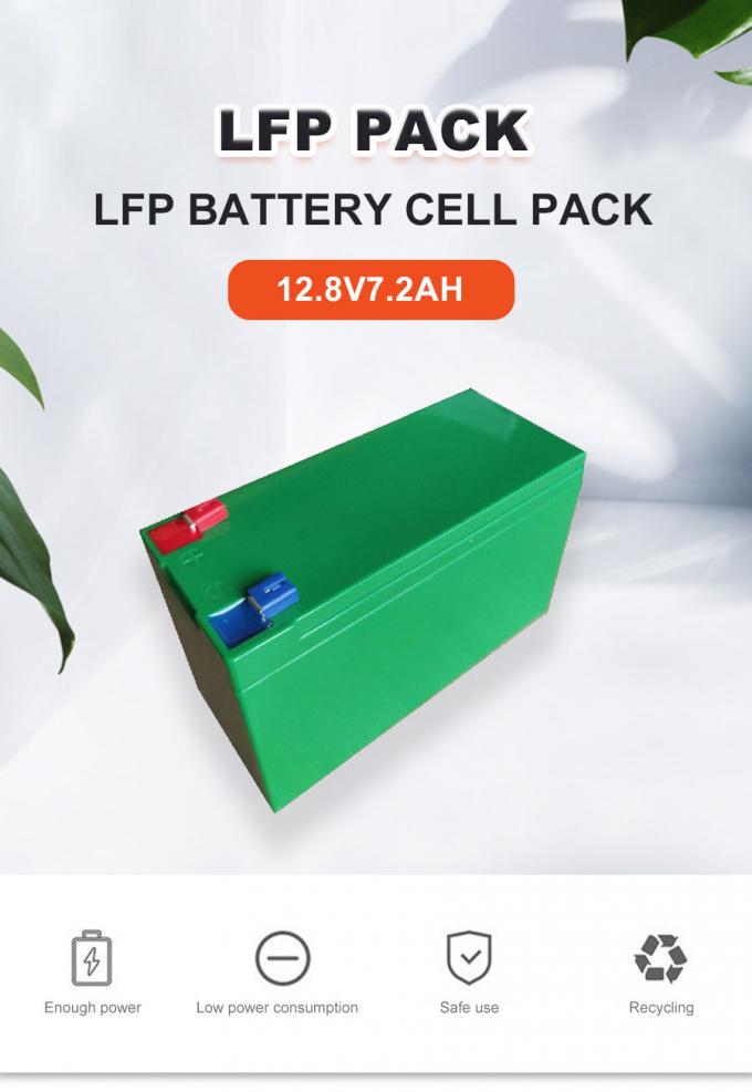 Lfp Battery Cell Pack 12v 7.2Ah To Replace Lead Acid Battery