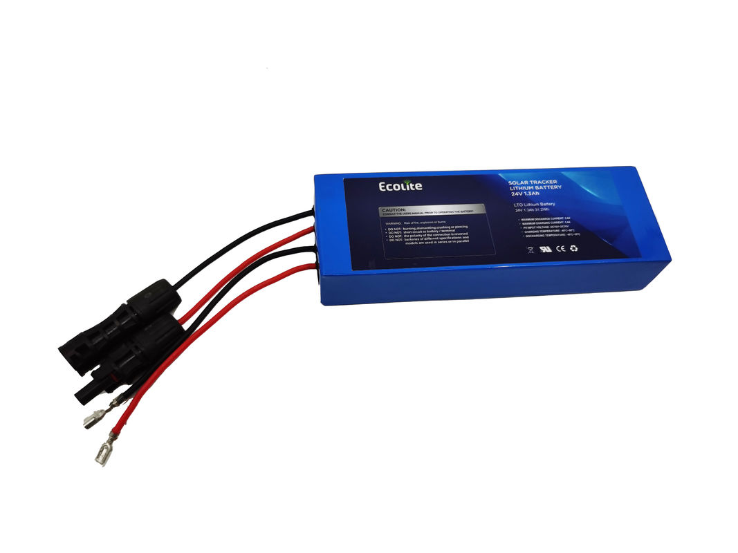 ECOLITE 24V 1.3Ah 31.2Wh LTO Battery Pack For Solar Tracker Battery ...