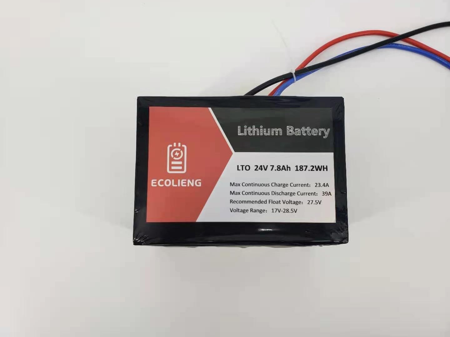 24V 7.8Ah Lithium Titanate LTO Battery Pack For Solar Tracker ...