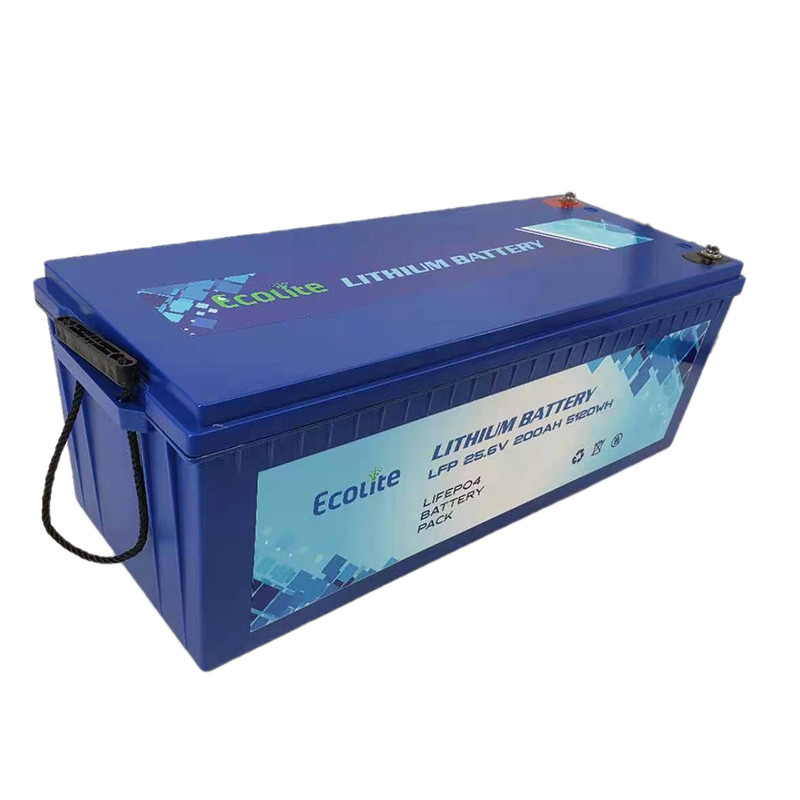 M8 Terminal Type LiFePO4 Lithium Battery ECOLTO-24200 IP65 Housing ...