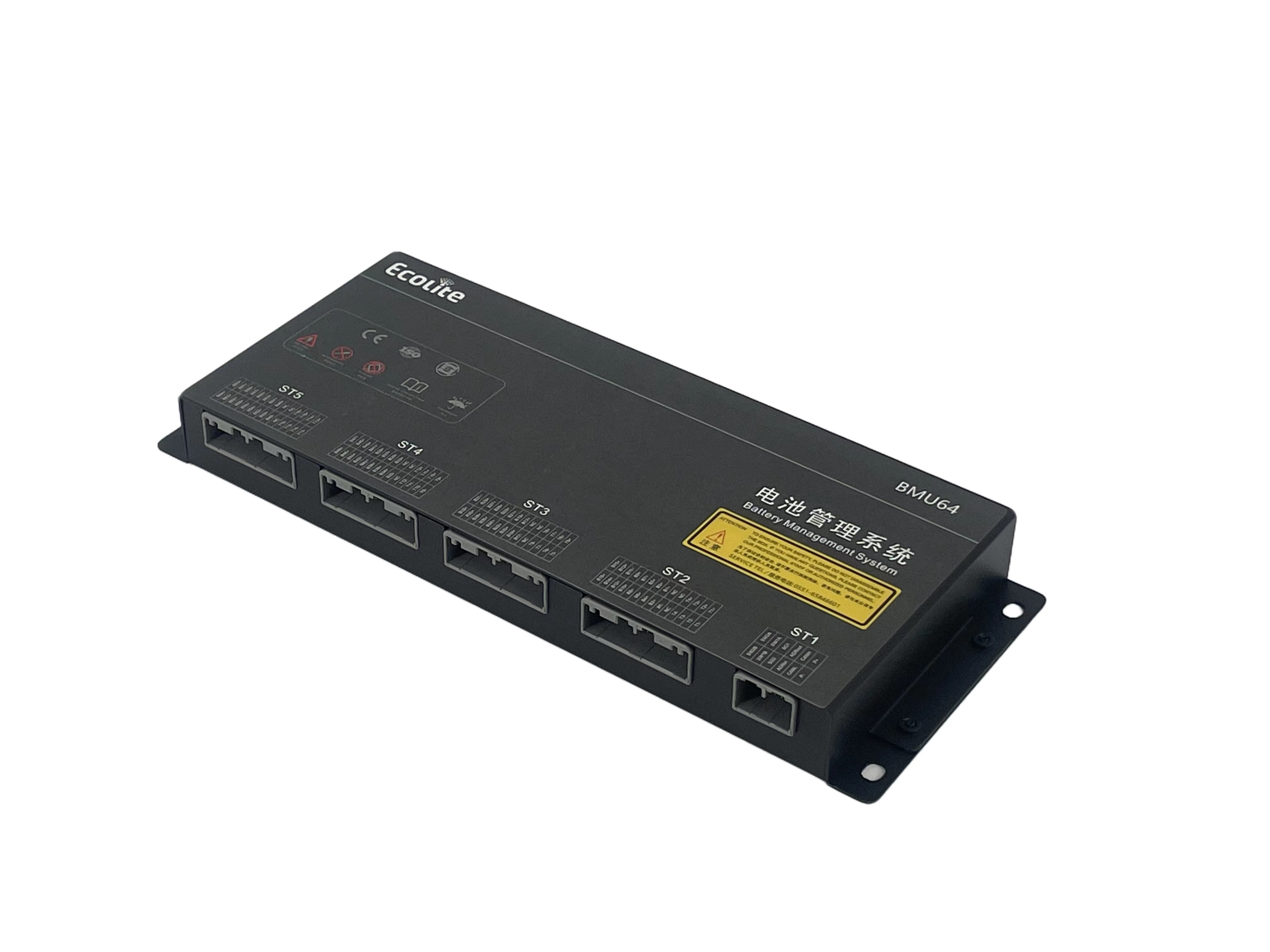 Ecolite High Voltage BMS Battery Management System For Energy Storage BMU64