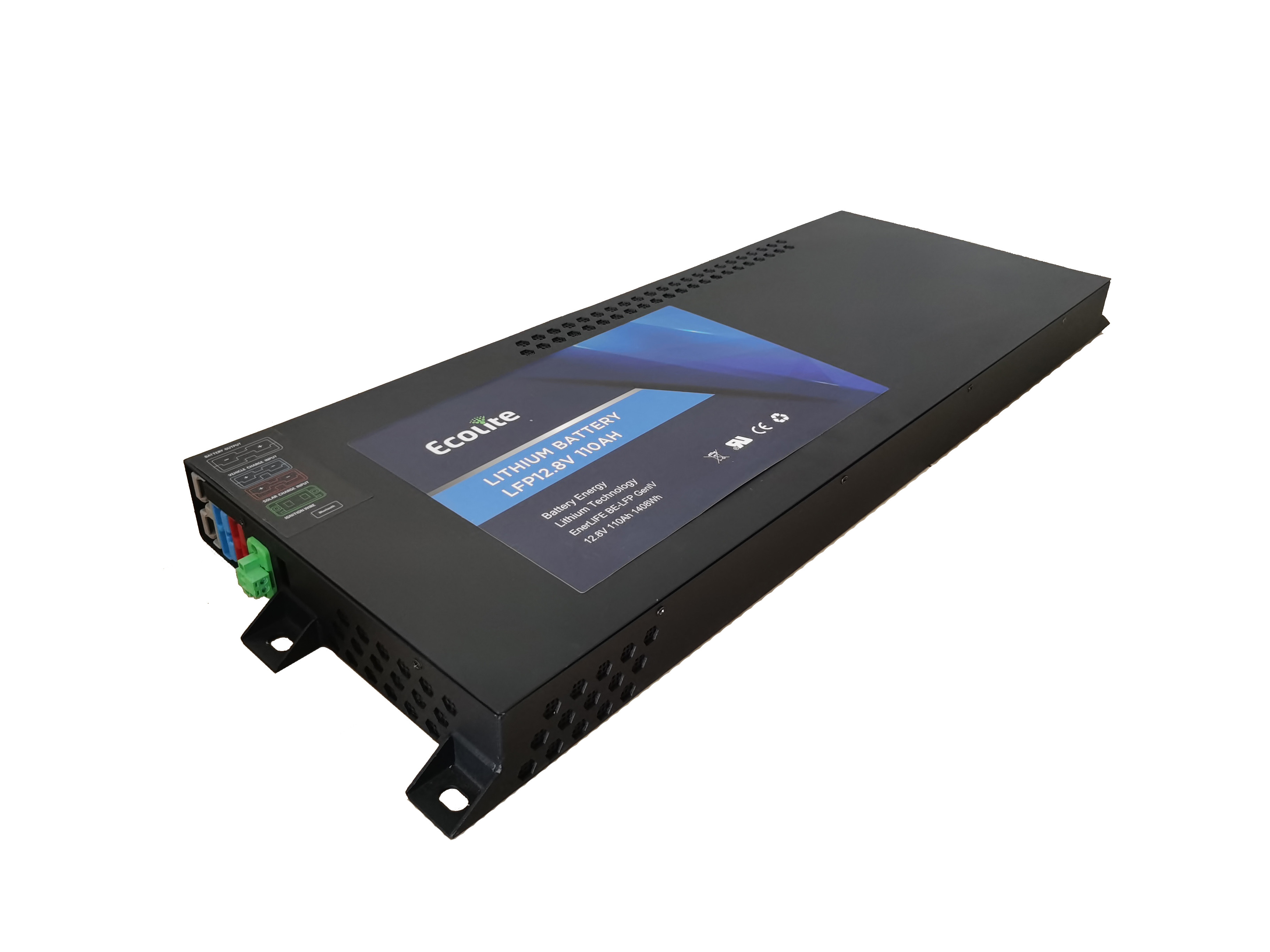 12.8V 110Ah LiFePO4 Slimline Battery 1408Wh Lithium Battery Integrated ...