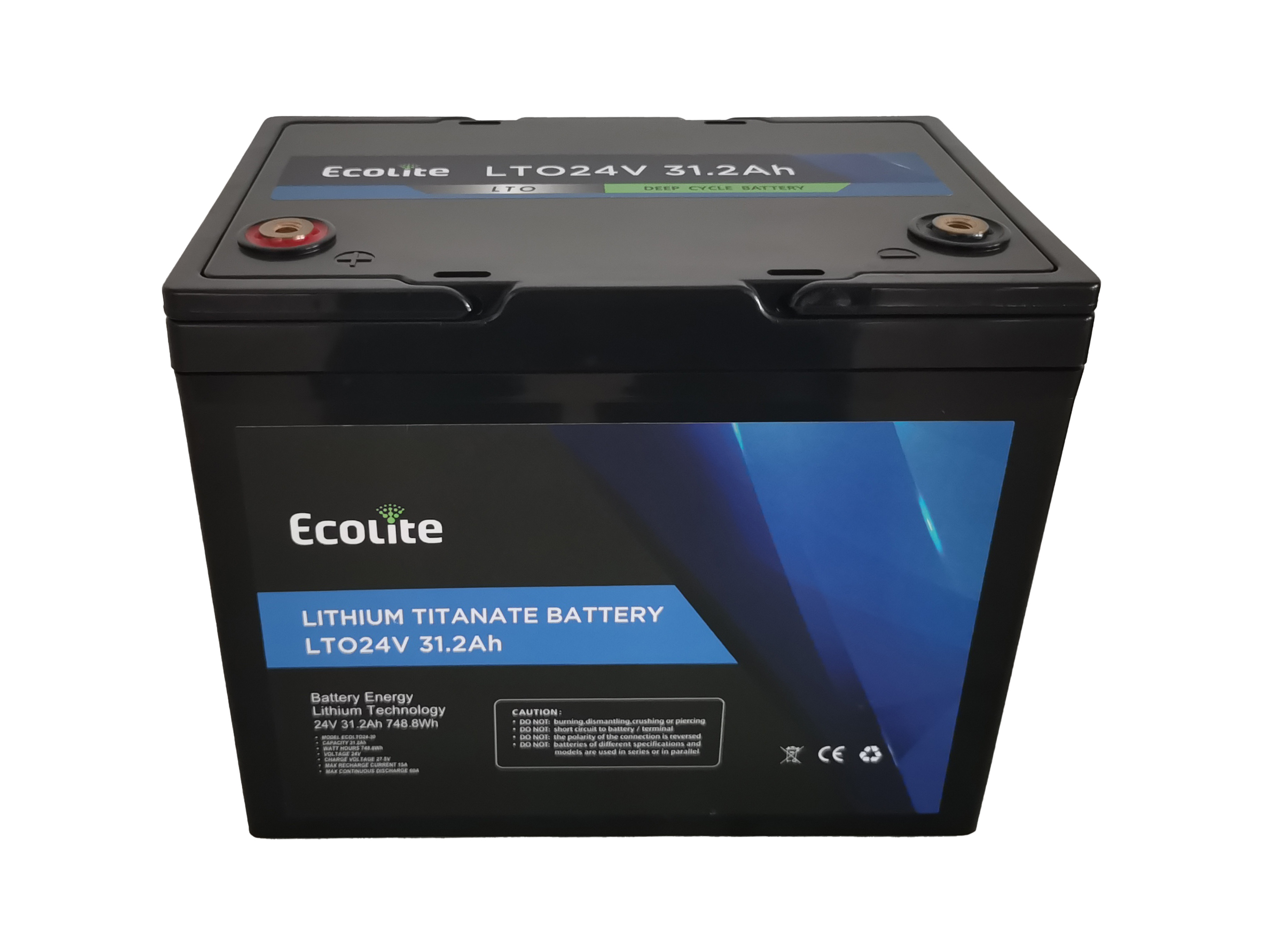 High Energy LTO 24V 31.2Ah Lithium Titanate Battery Pack Cycle Life ...
